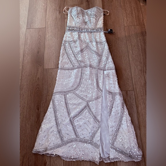 Shail k. | Dresses | Shail K Ivory Sequin Formal Maxi Dress | Poshmark